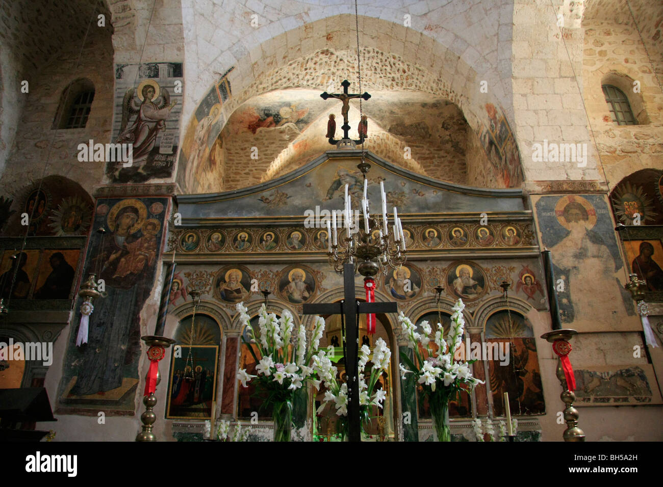 Israel, Jerusalem, Israel, the Greek Orthodox Monastery of the Holy ...