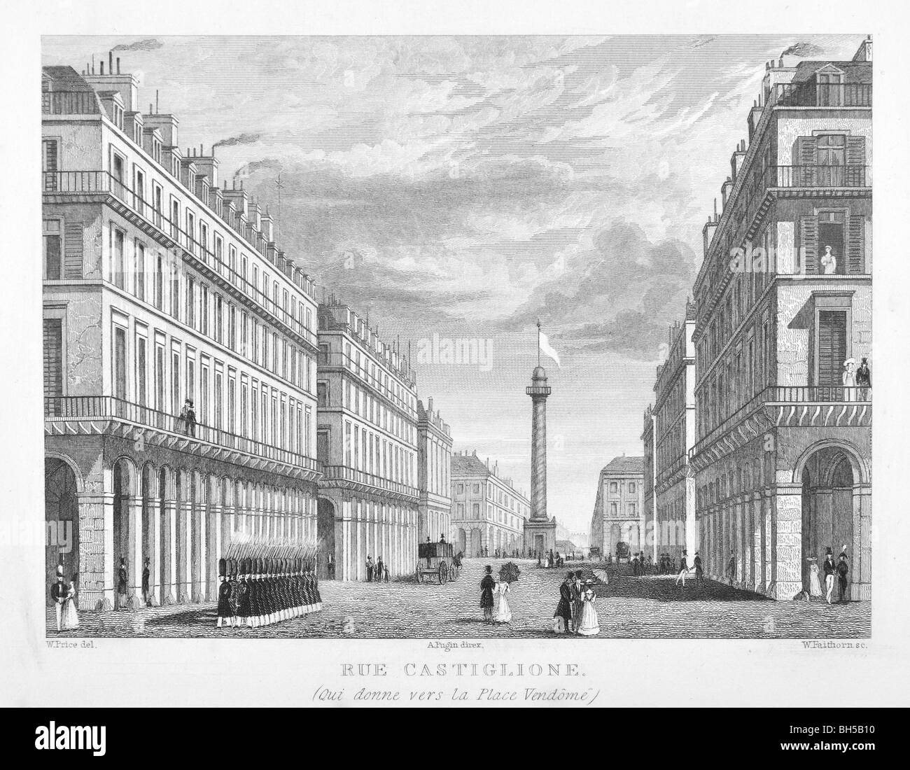 Rue castiglione Black and White Stock Photos & Images - Alamy