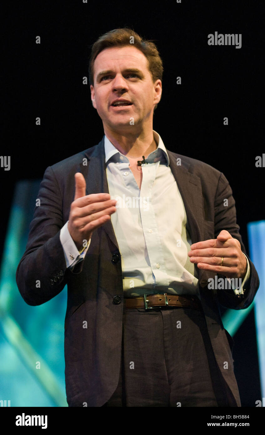 British historian Niall Ferguson giving The Barclays Wealth Lecture ...