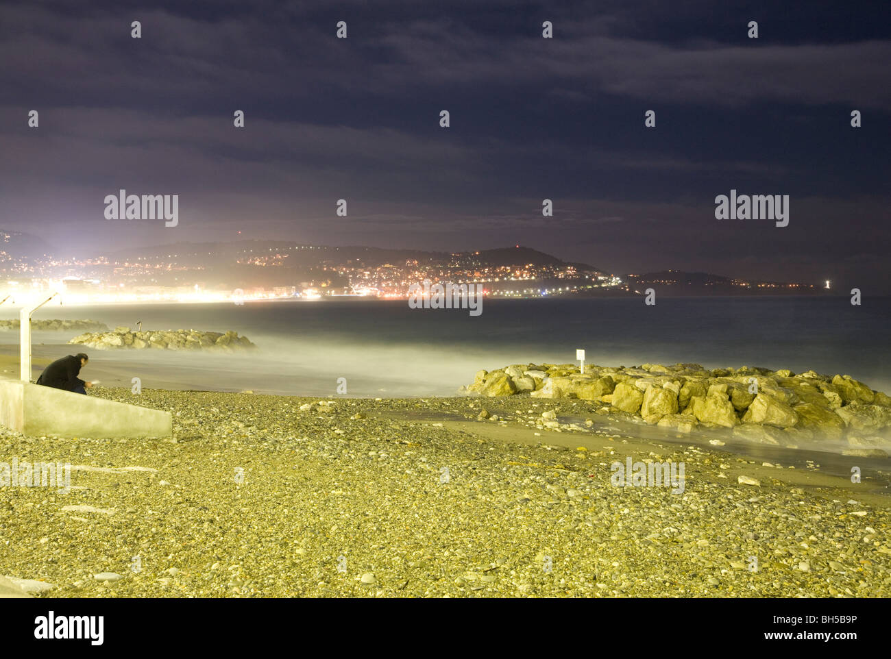 Nice france beach med hi-res stock photography and images - Alamy