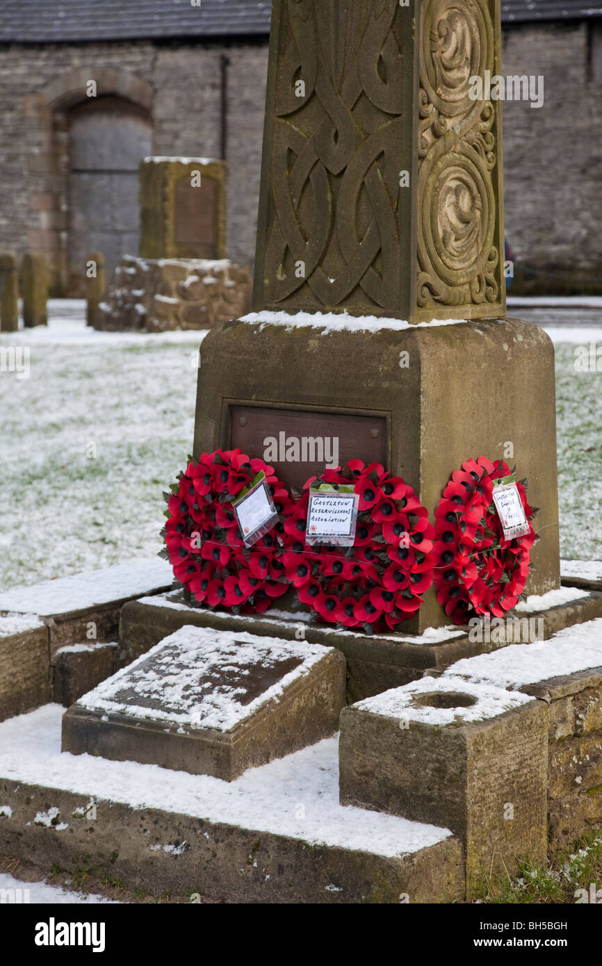 War memorial, Castleton, Derbyshire, in the Peak District Stock Photo ...