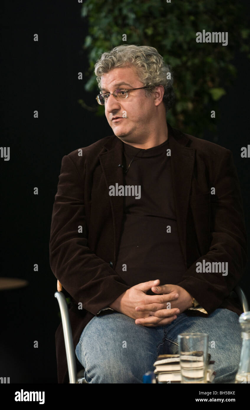 Samir El-Youssef Palestinian writer and critic pictured at Hay Festival ...