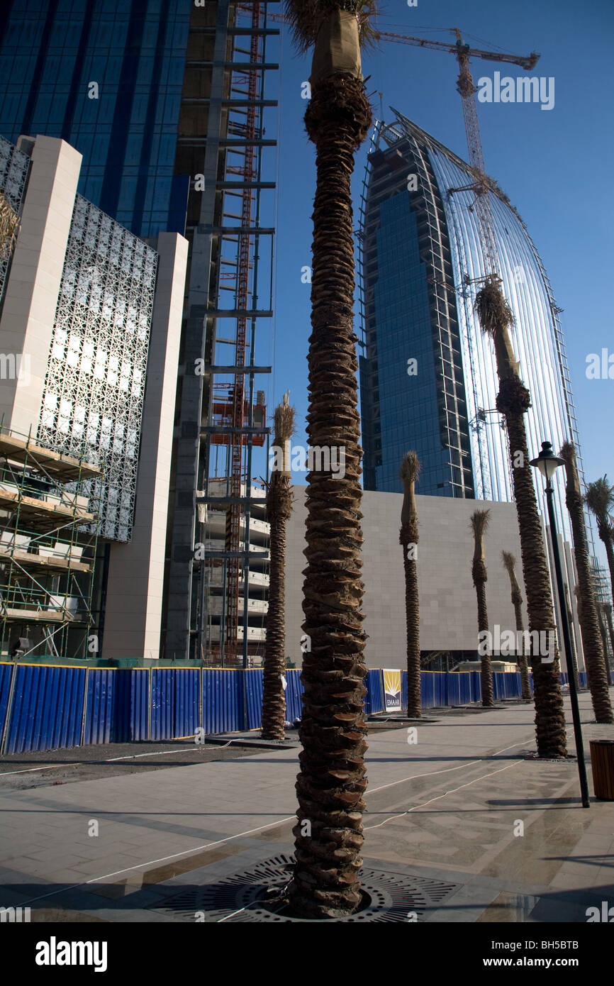 Modern architecture construction site building uae Stock Photo - Alamy