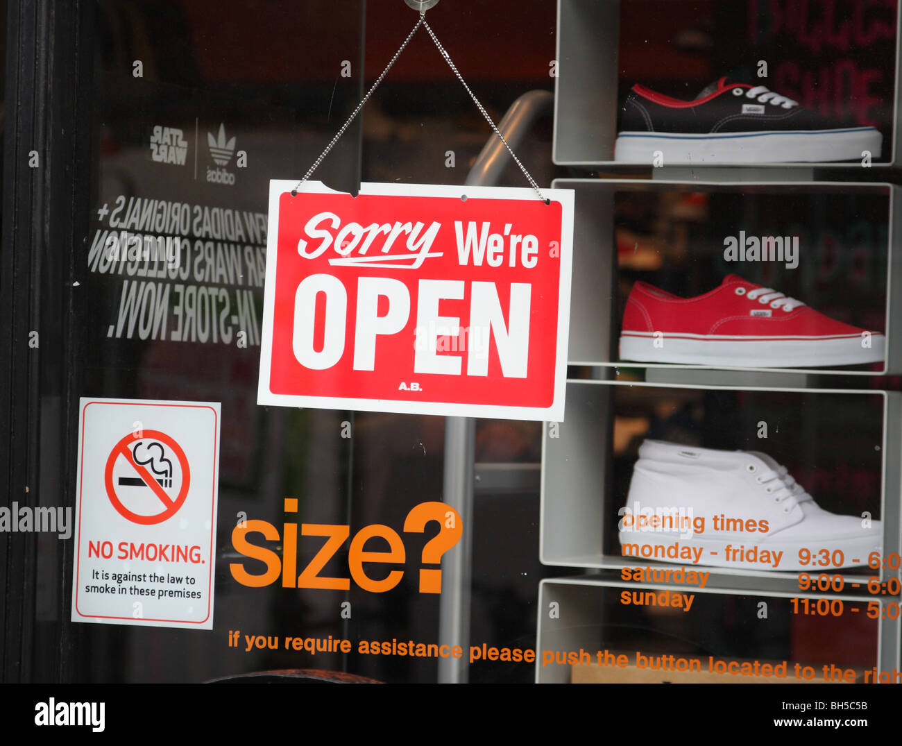 A Size? retail outlet in Nottingham, England, U.K Stock Photo - Alamy