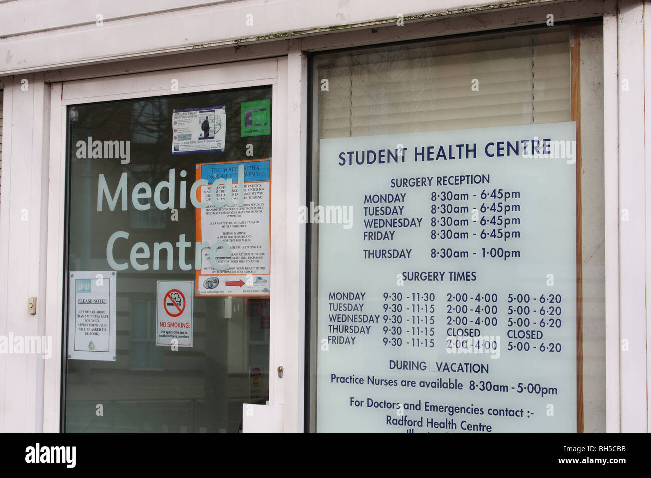 A Student Health Centre on a university campus in the U.K Stock Photo ...
