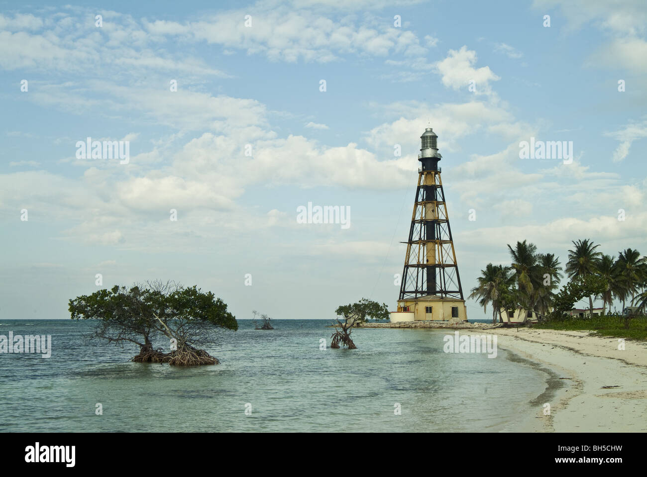 A lighthouse on a beach in the north of Cuba Stock Photo - Alamy