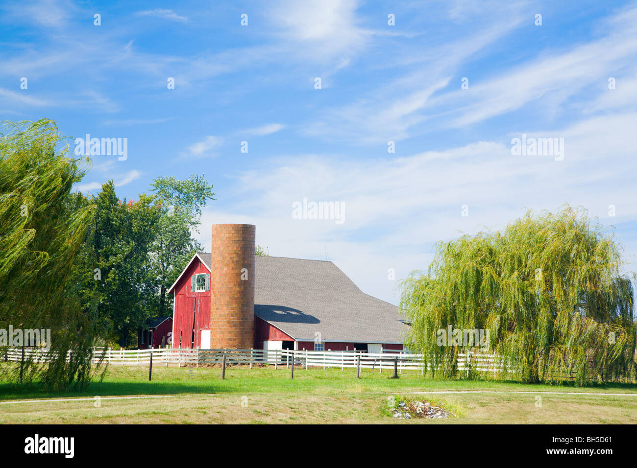 Farm in Central Indiana Stock Photo - Alamy