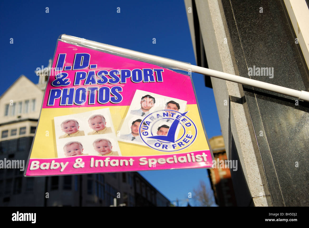 I.D.Passport Photos Sign Stock Photo - Alamy