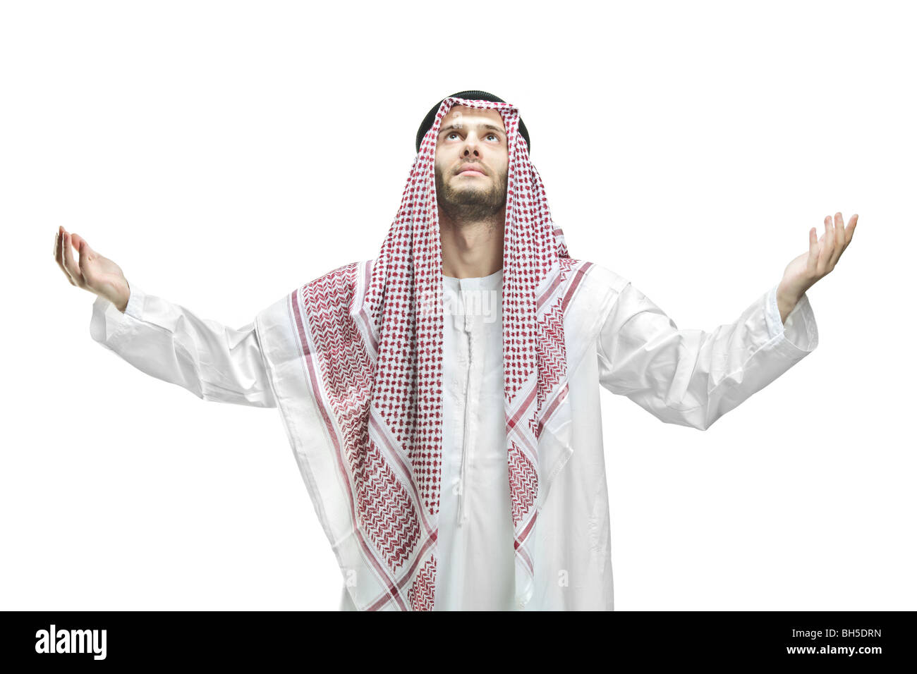 Saudi Arabian Men Praying