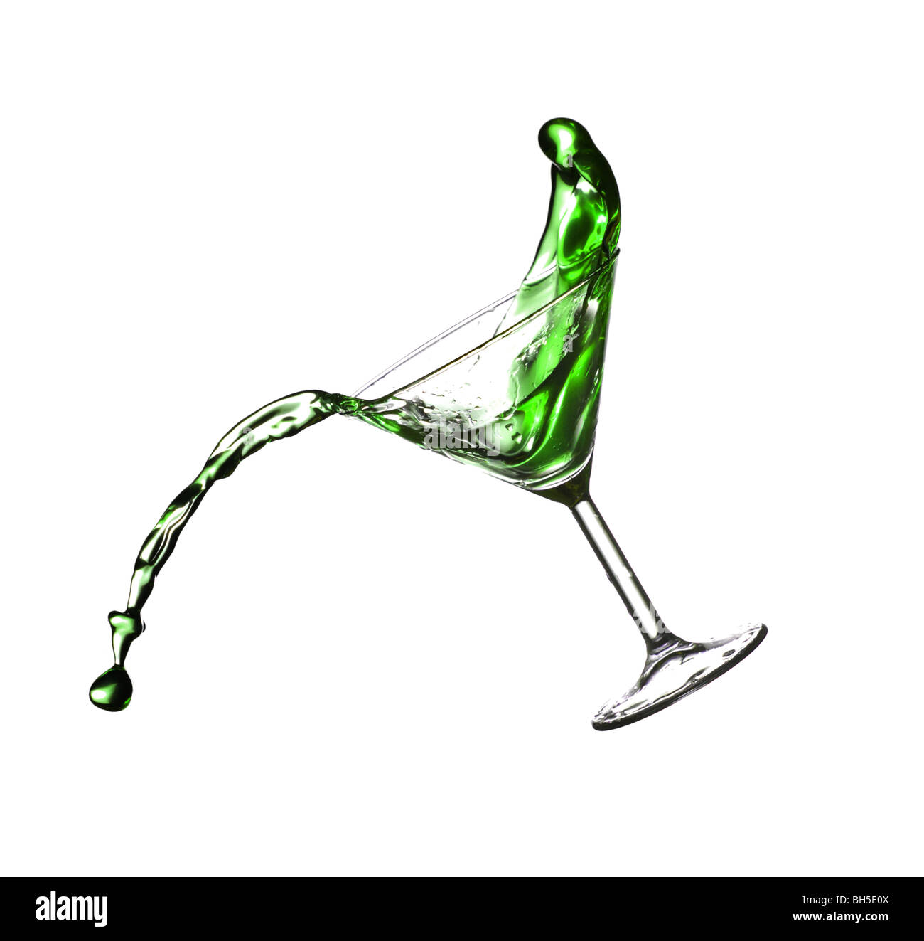 Cocktail splash isolated on white Stock Photo - Alamy