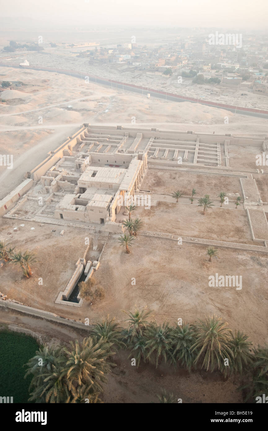 Aerial view Temple of Seti I near Luxor, Egypt, Africa Stock Photo - Alamy