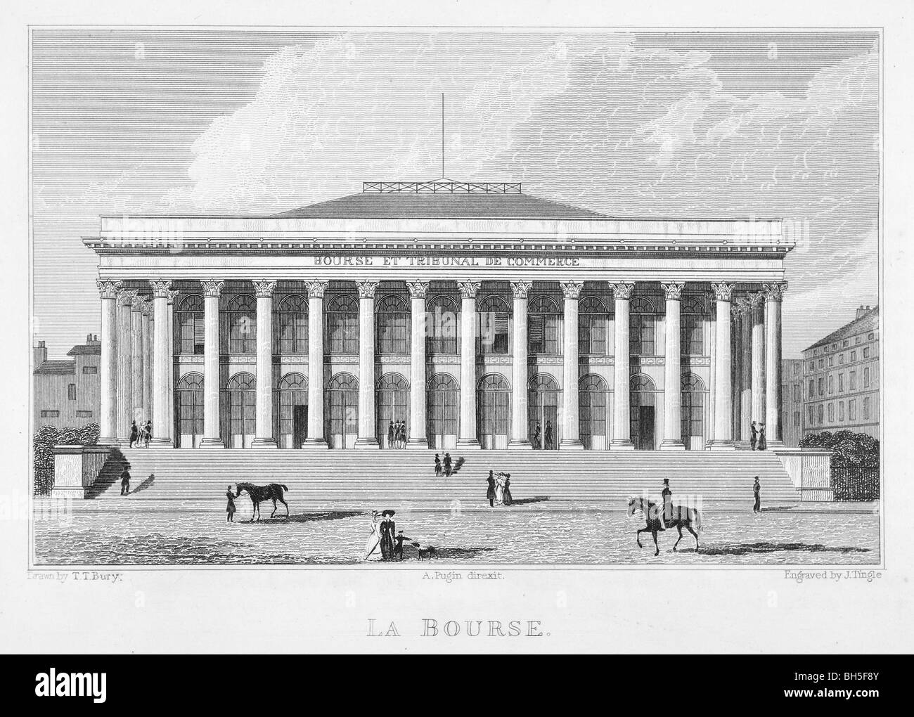 The Exchange, La Bourse Stock Photo - Alamy