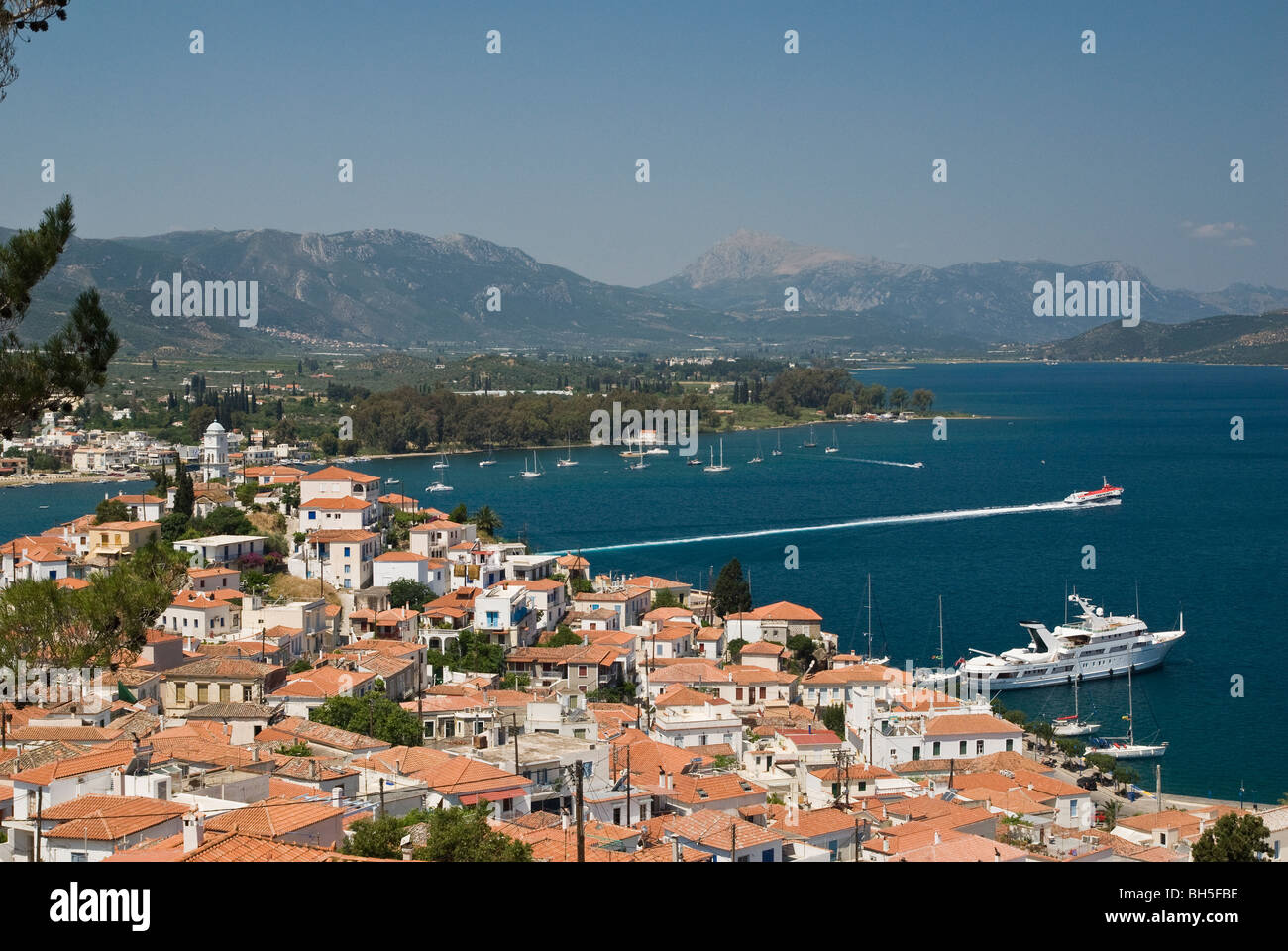 Poros Town views, Poros Island, Greece Stock Photo - Alamy