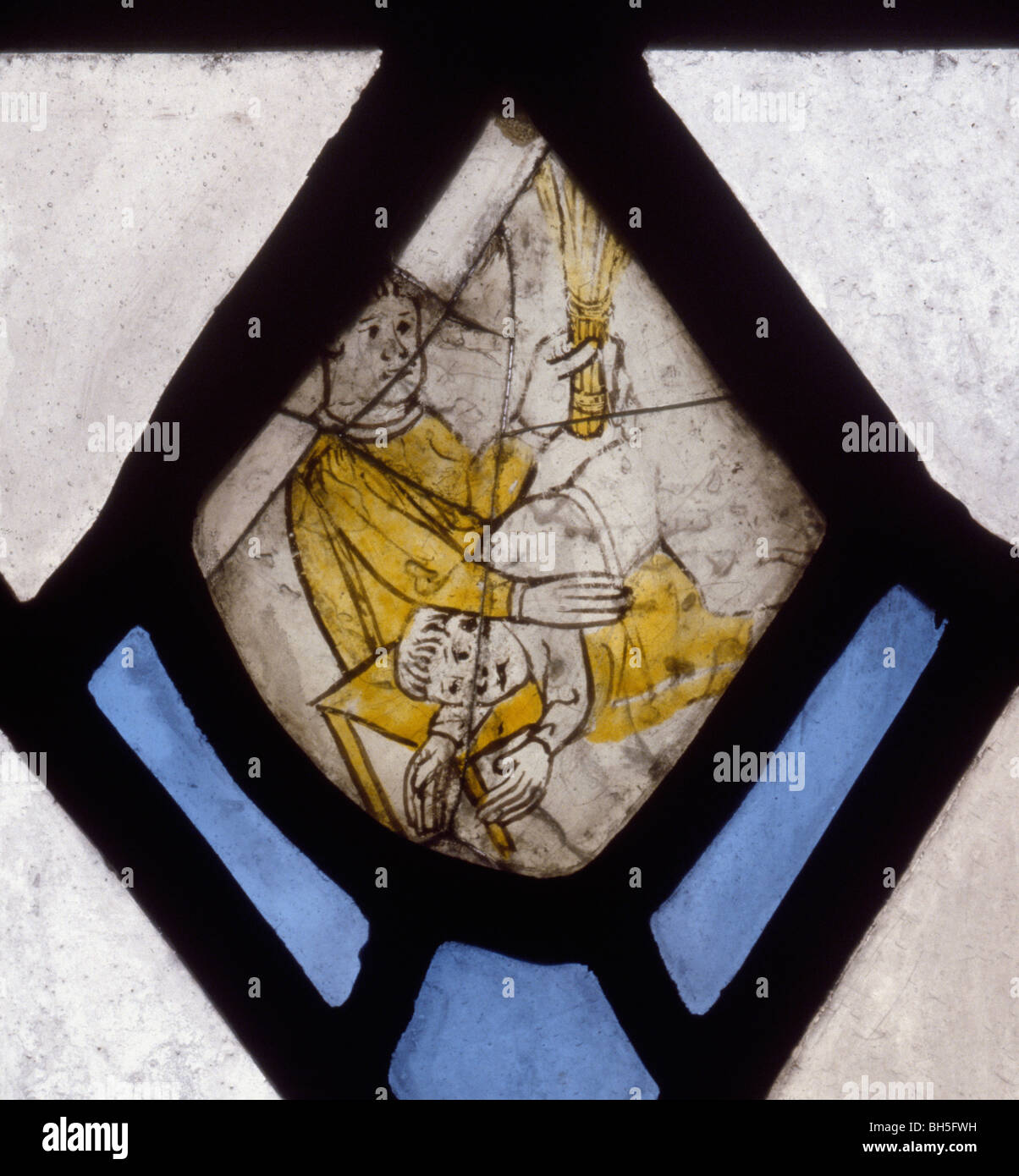 York Minster stained glass panel in the Zouche chapel, medieval ...