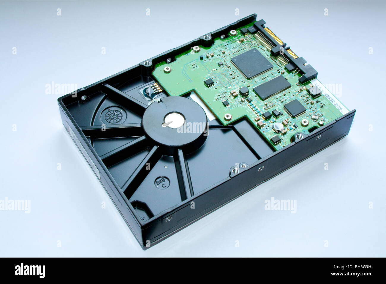Bottom view of a modern hard disk drive Stock Photo - Alamy