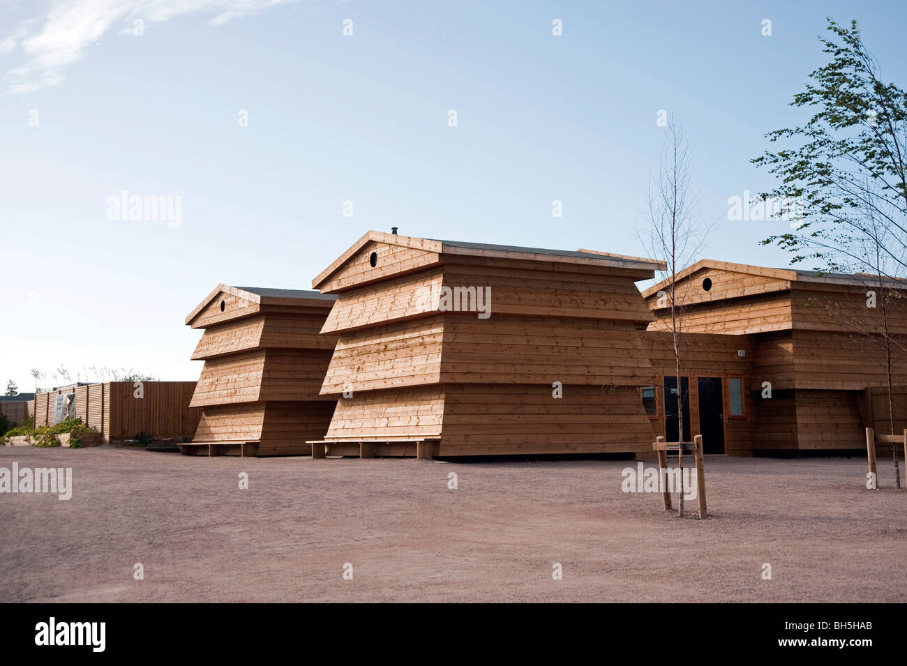 Giant beehives at Future Gardens Stock Photo - Alamy