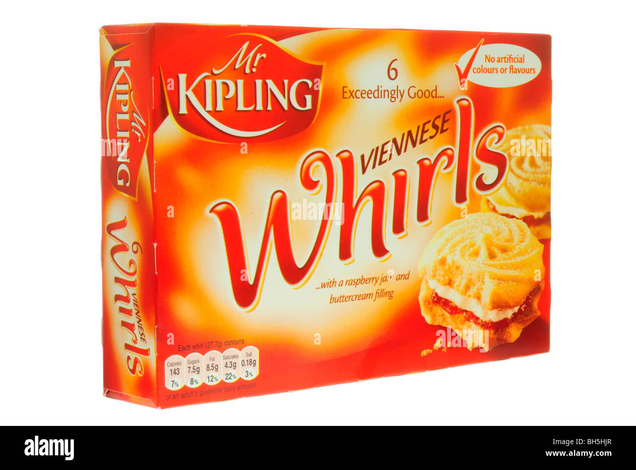 Box of Mr Kipling Viennese Whirls Stock Photo - Alamy