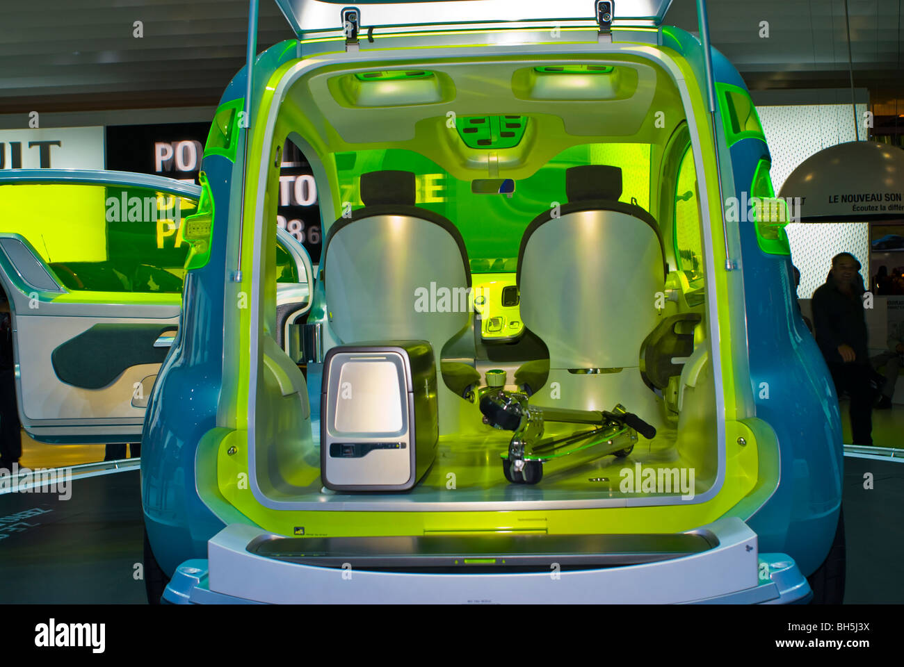 Paris, France, Detail Inside, Paris Auto Show, Electric Motor Concept ...