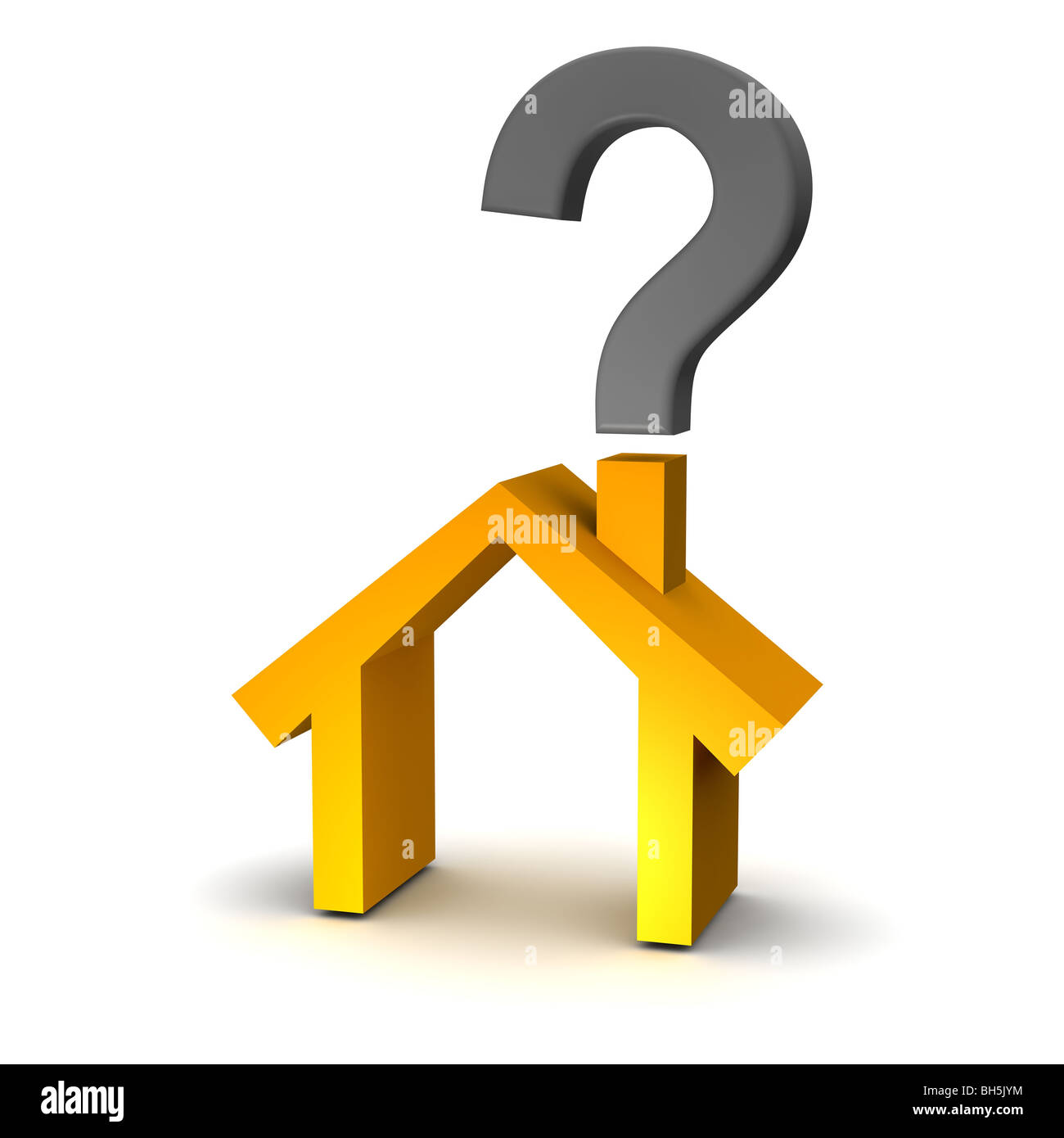 House and question mark Stock Photo - Alamy