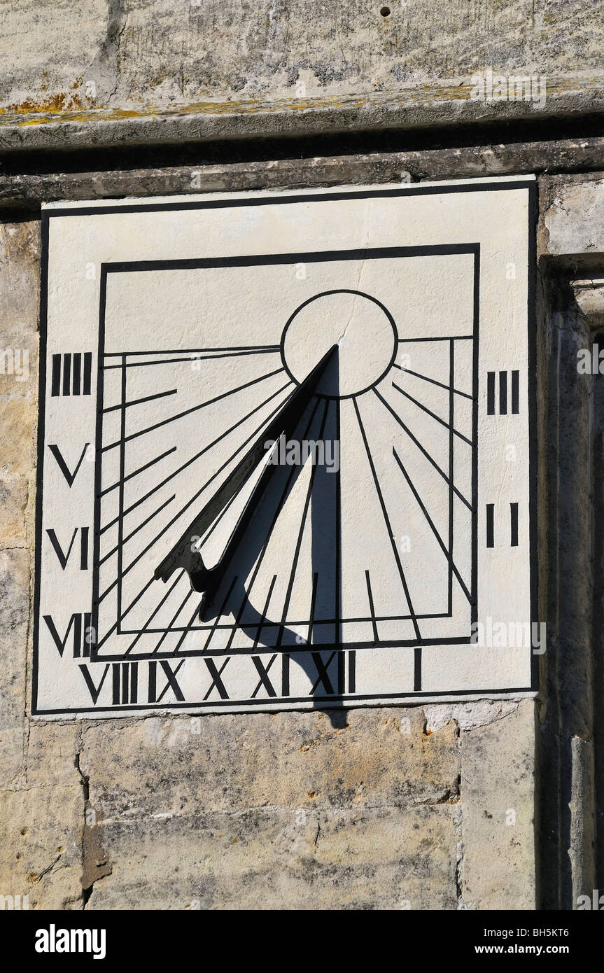 The Nutgrove House Sundial, Painswick Stock Photo - Alamy