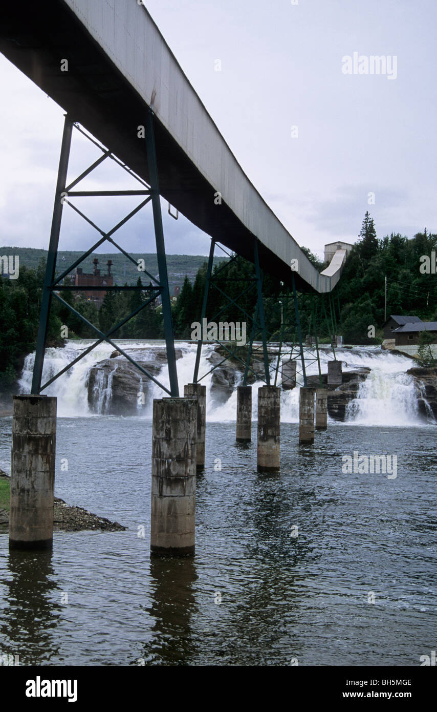 Iron ore mine conveyor, Kiruna, Swedish Lapland, Sweden Stock Photo - Alamy