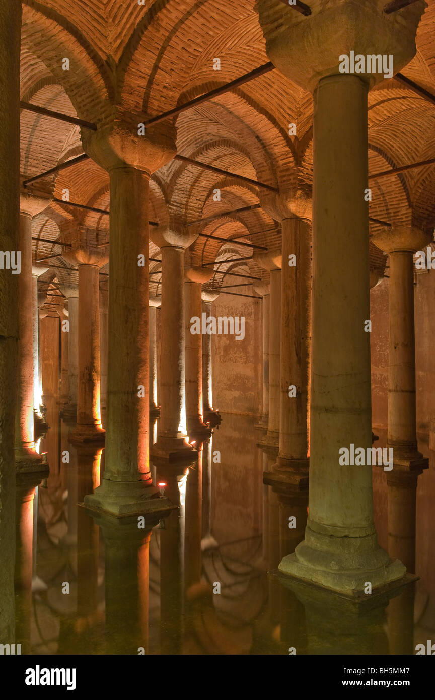 Underground cistern, Basilica, Istanbul Turkey Stock Photo - Alamy