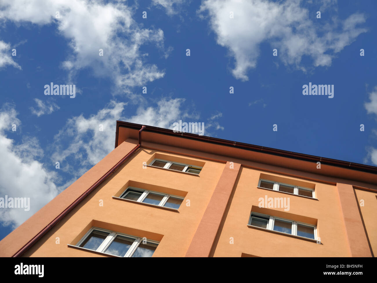 Block of flats - apartment building Stock Photo - Alamy