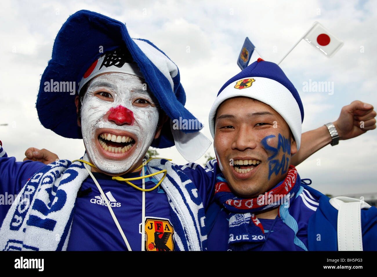 Japanese Football fans at the 2006 Football World Cup Stock Photo - Alamy