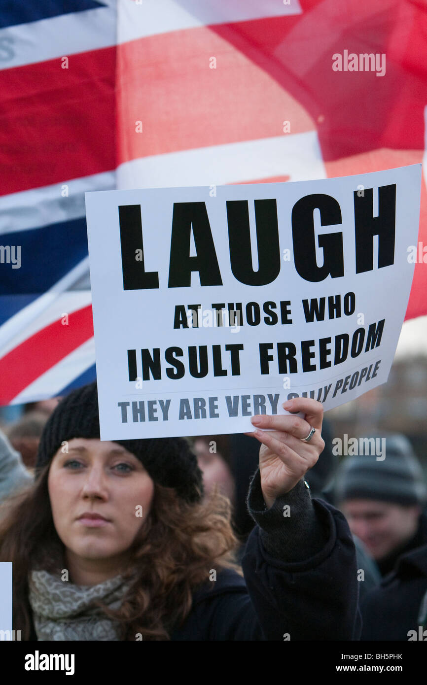 Protest by right wing groups against building of a new mosque in Harrow ...