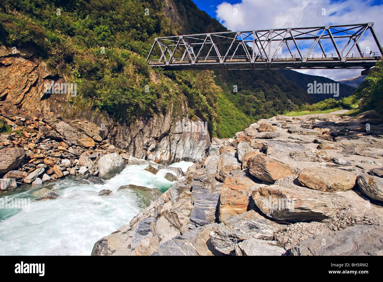 Gates of Haast in Mt Aspiring National Park, Haast Highway near Haast ...