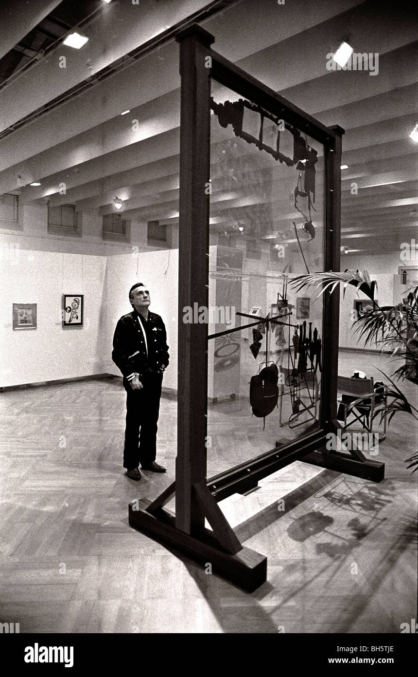 American actor and film director Dennis Hopper when visiting the Modern ...