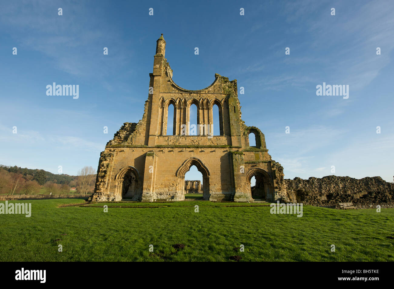 Byland Abbey Yorkshire Moors National Park Stock Photo - Alamy