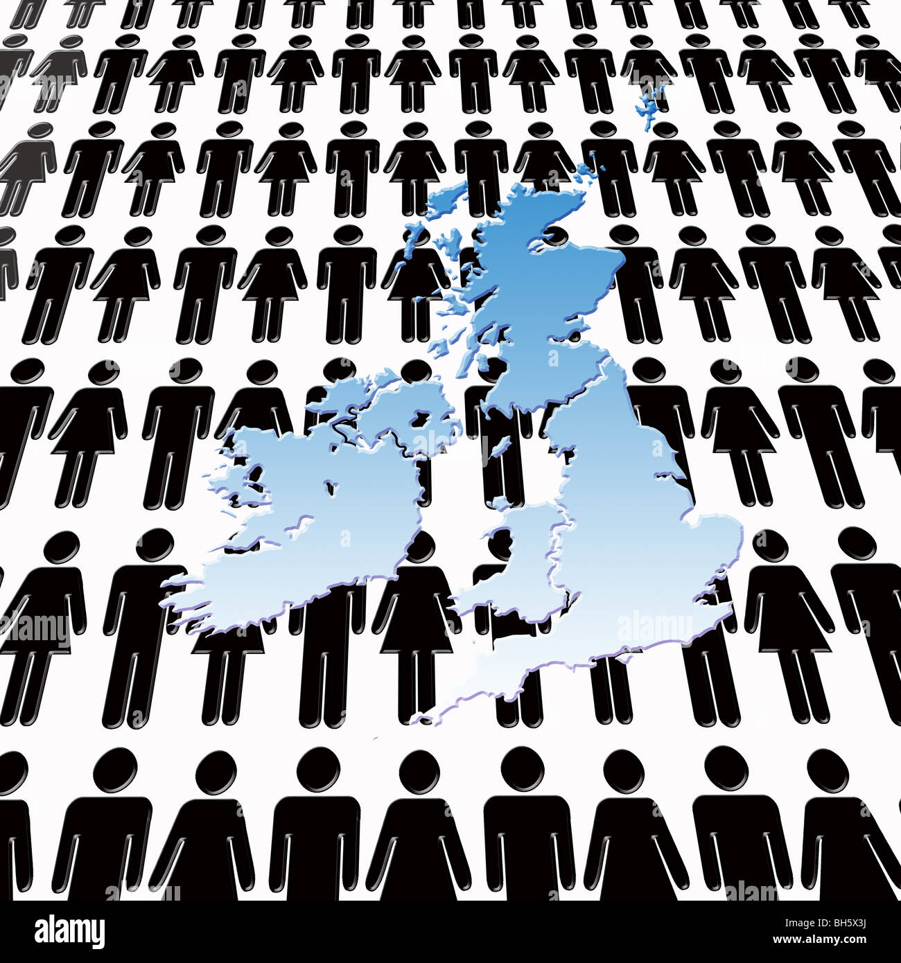 Overpopulation illustration hi-res stock photography and images - Alamy