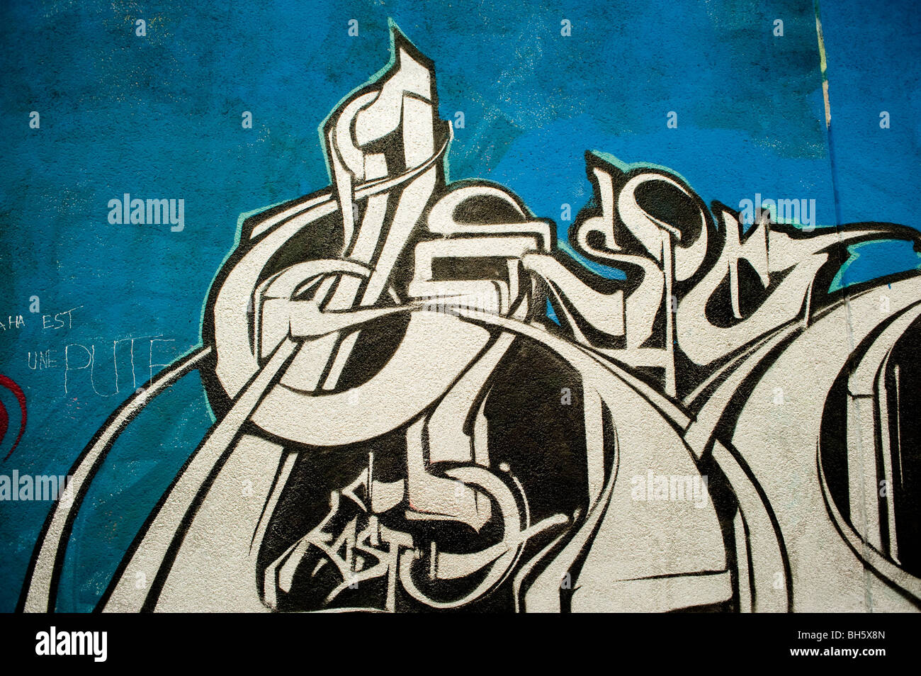 Paris, France, Graffiti Paintings on Wall, Abstract Design Stock Photo ...