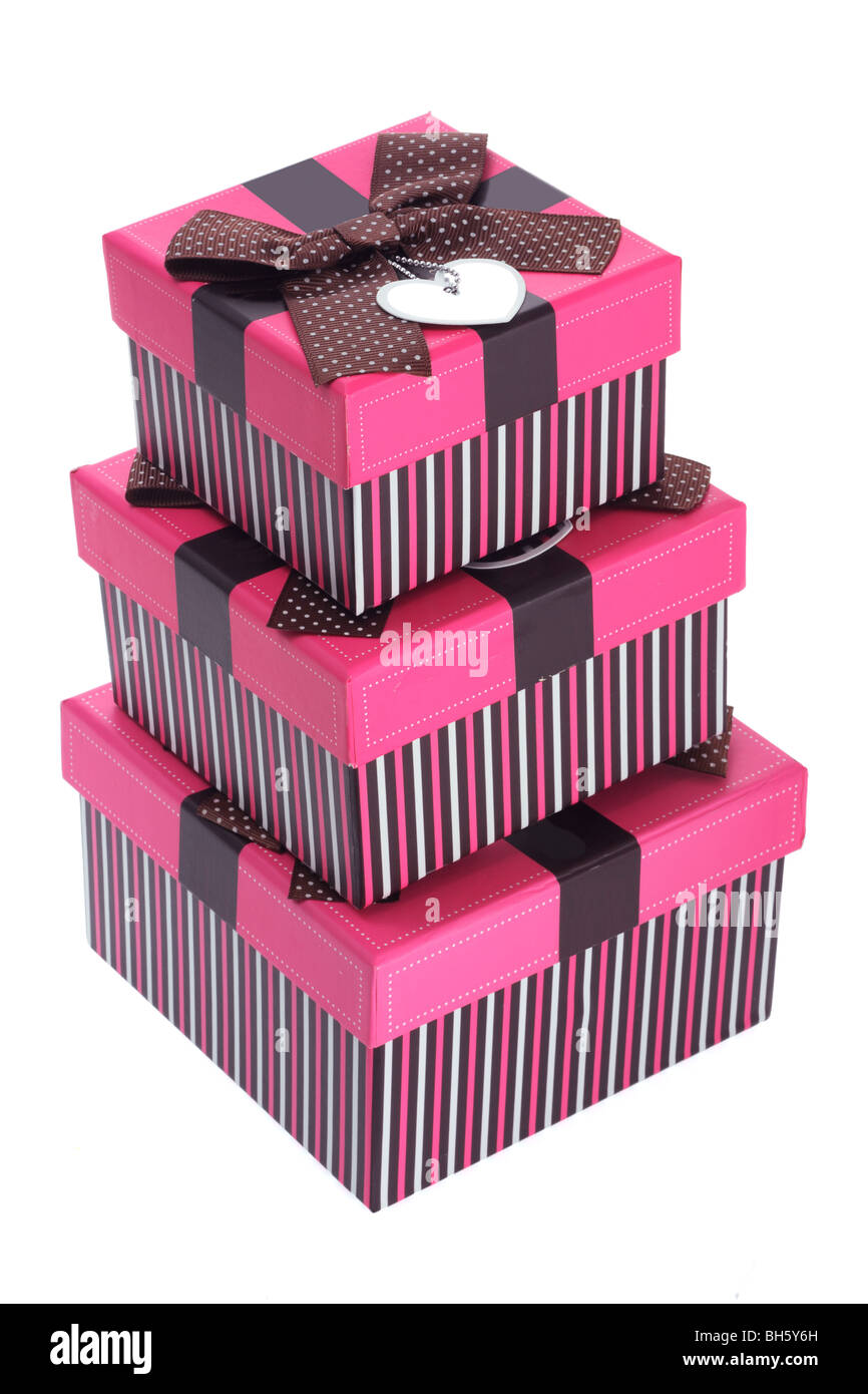 Stack of Gift Parcels Stock Photo - Alamy