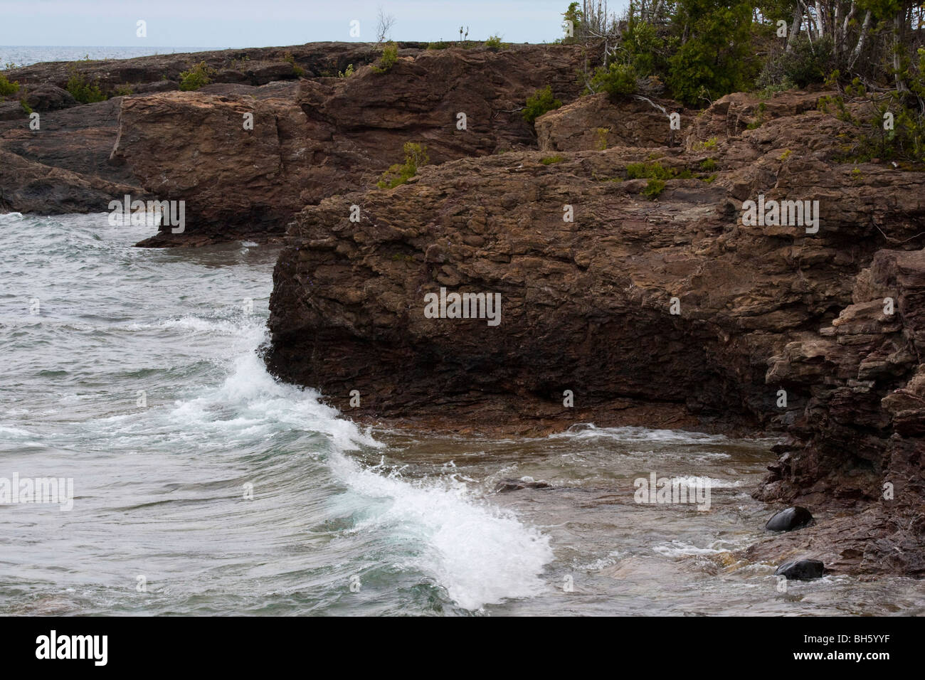 Presque Isle Park Marquette at Lake Superior Upper Peninsula county ...