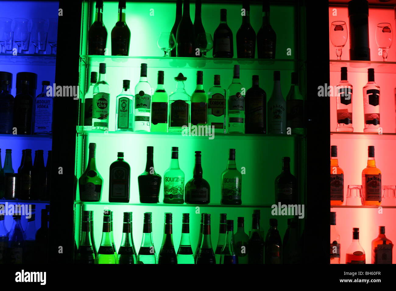 Colorful bar detail inside a restaurant on Boat Quay Stock Photo - Alamy