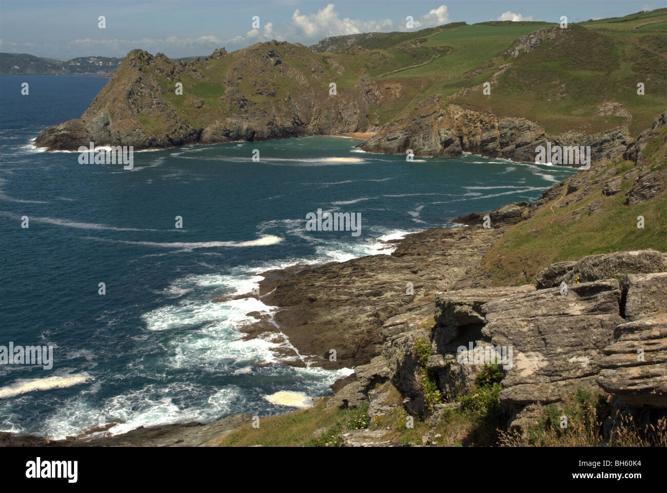 View of Prawle Point, the southernmost part of Devon, England Stock ...