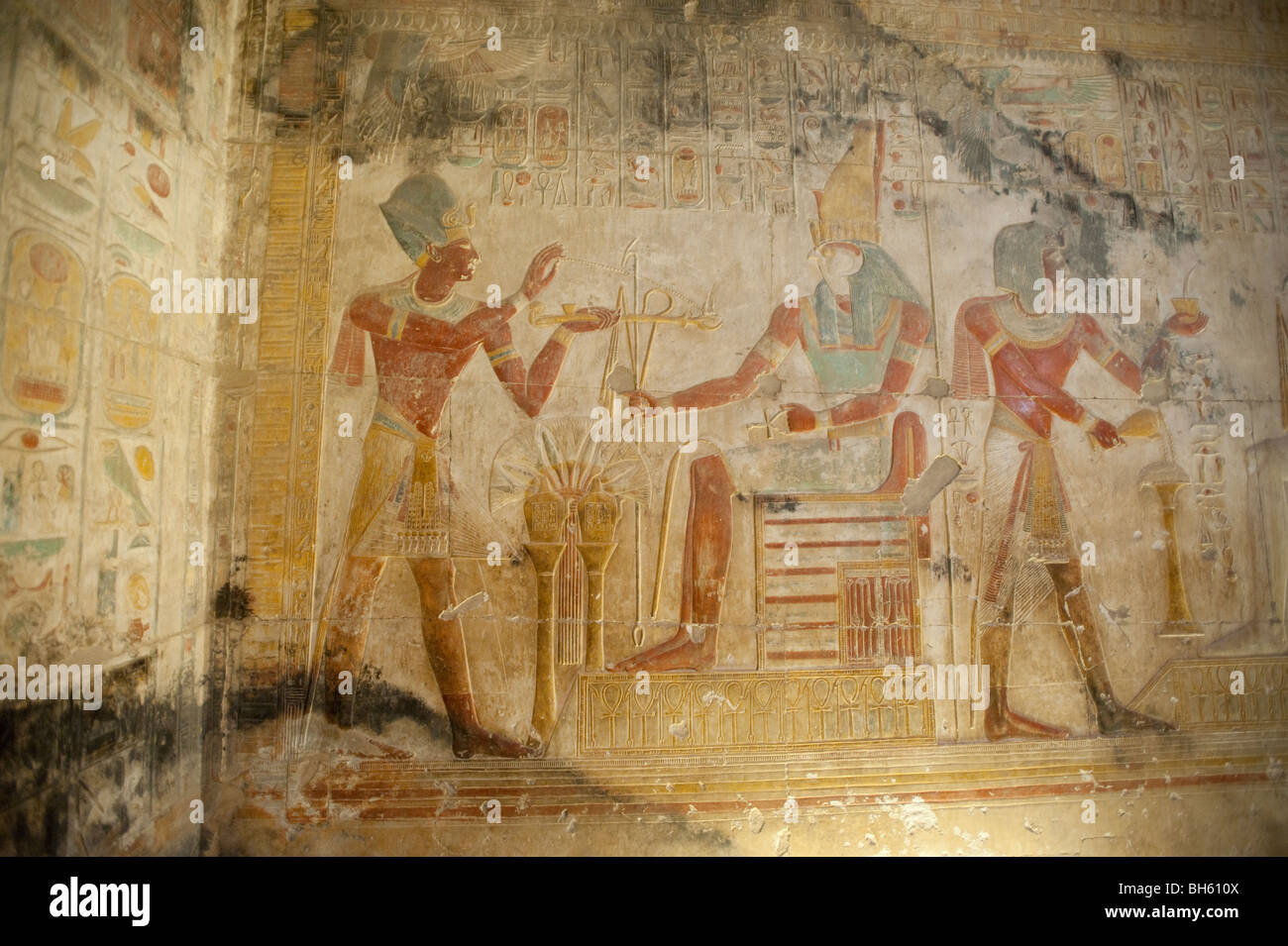 Temple of Seti I at Abydos, Egypt, Africa Stock Photo - Alamy