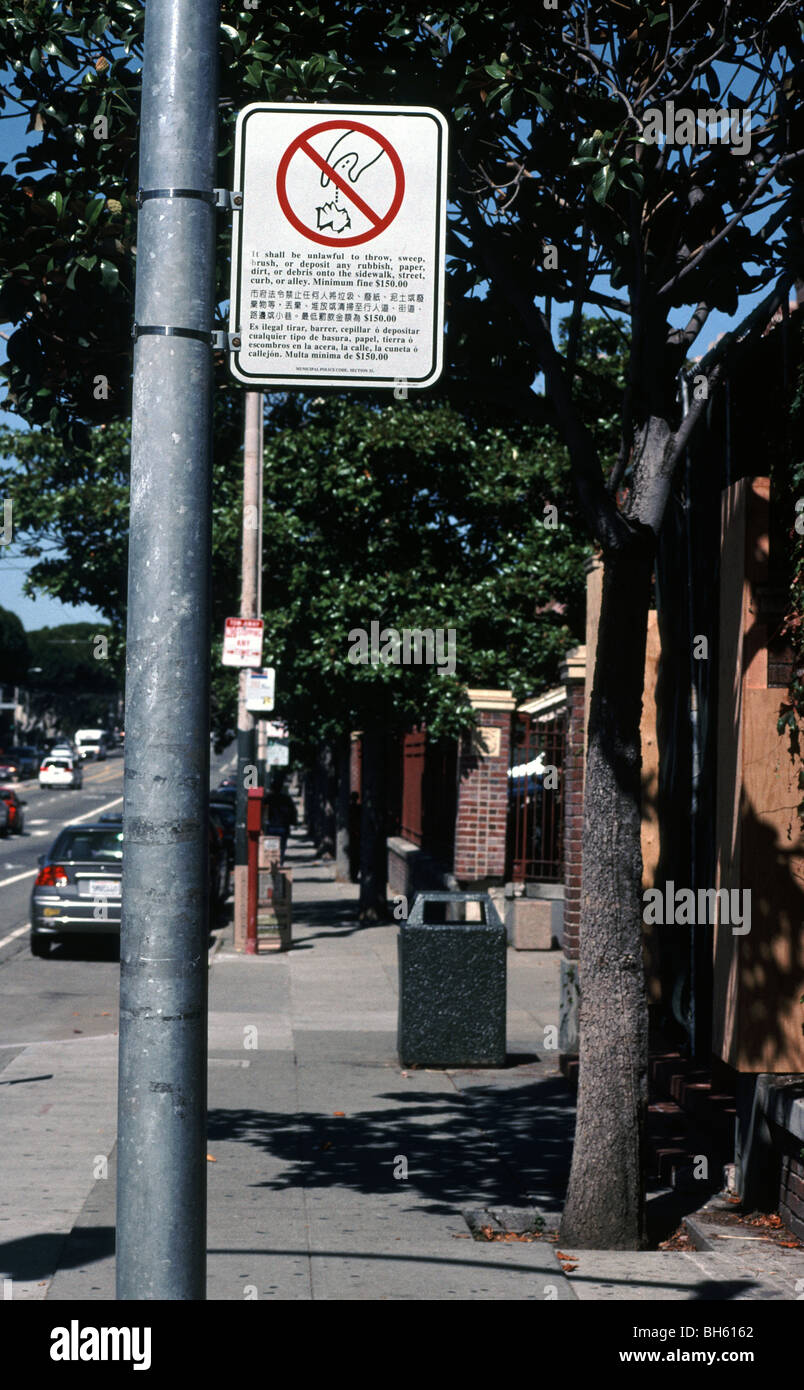 Anti littering sign hi-res stock photography and images - Alamy