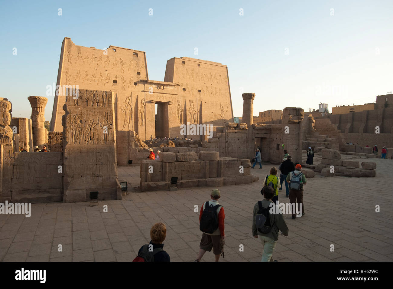 Temple of Horus at Edfu, Egypt, Africa Stock Photo - Alamy