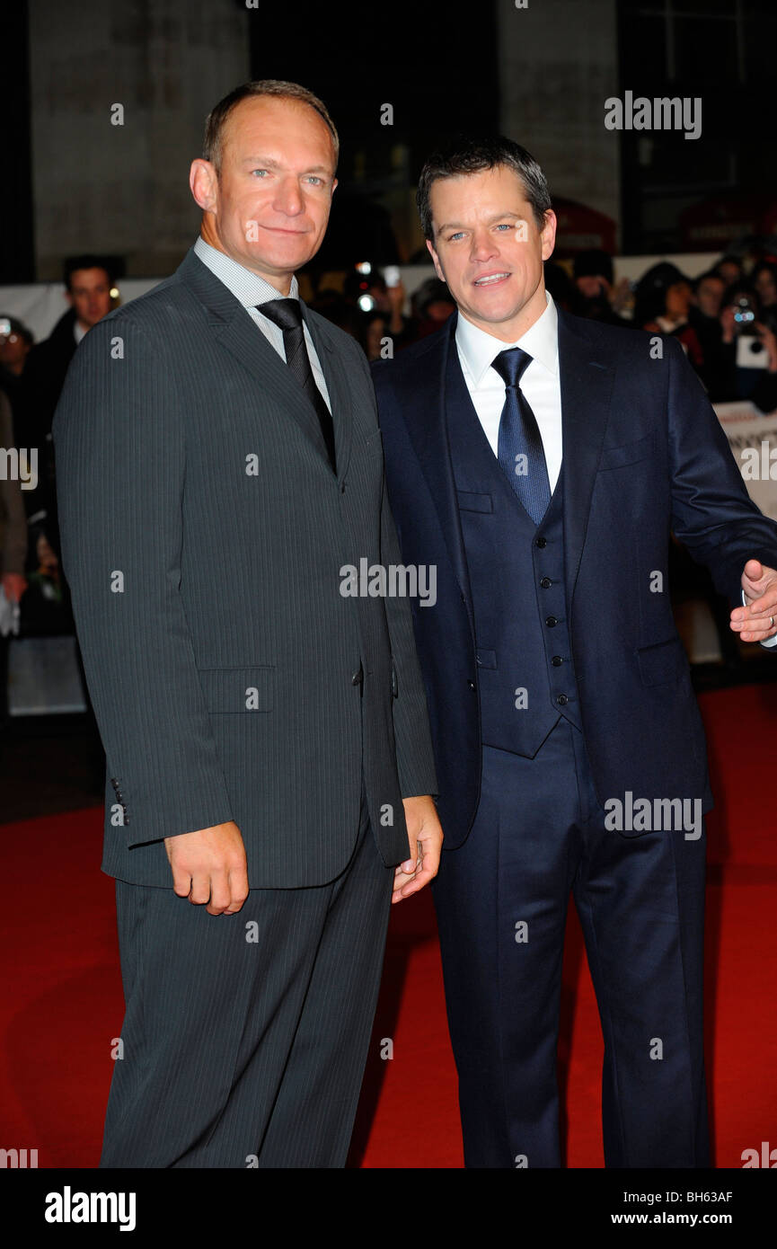 FRANCOIS PIENAAR & MATT DAMON INVICTUS FILM PREMIERE ODOEN WEST END ...