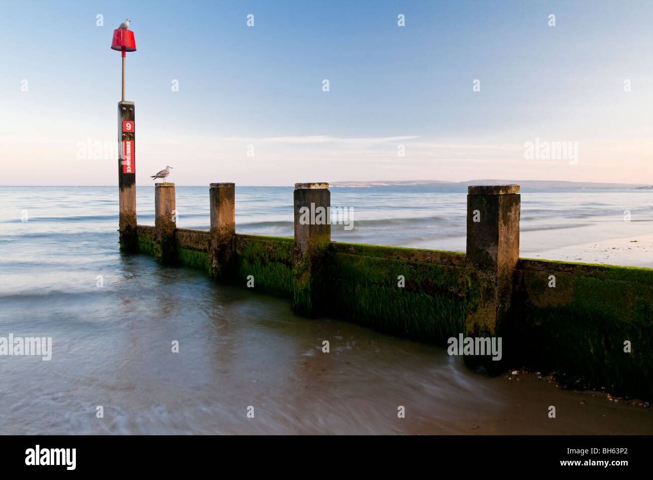 Bournemouth beach at dusk hi-res stock photography and images - Alamy