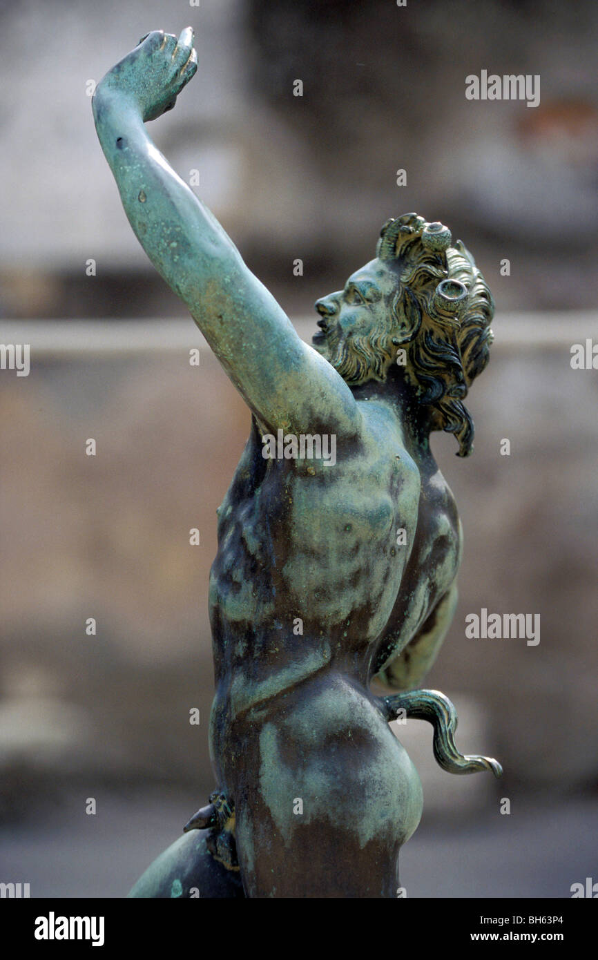 BRONZE SCULPTURE OF A FAUN, POMPEII, ITALY Stock Photo - Alamy