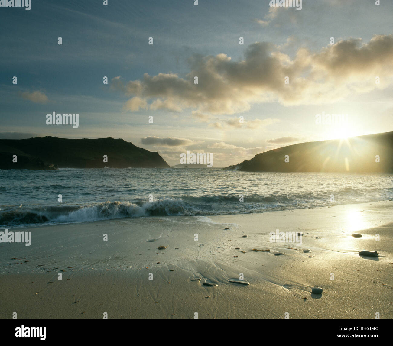 clogher strand, slea head, dingle peninsula, county kerry, ireland ...