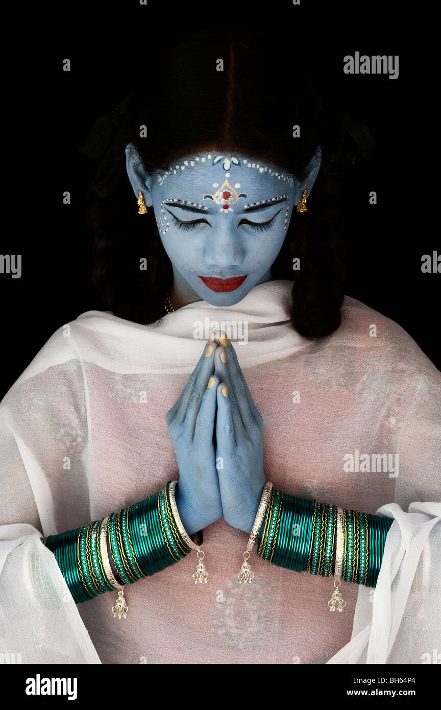 India traditional costume face hi-res stock photography and images - Alamy