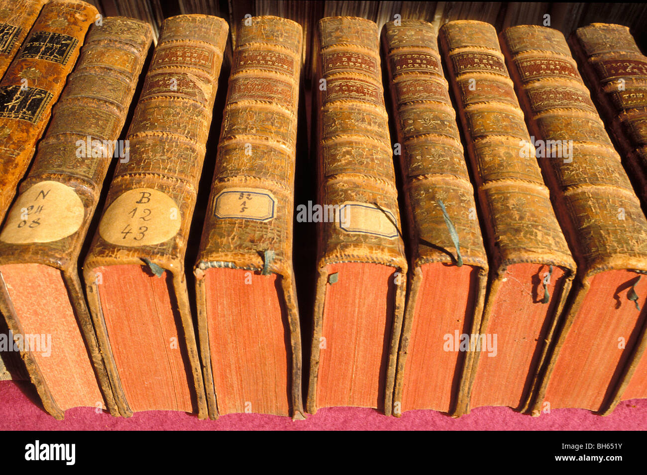 COLLECTION OF OLD BOOKS, SECOND-HAND GOODS MARKET OF THE BASTILLE ...