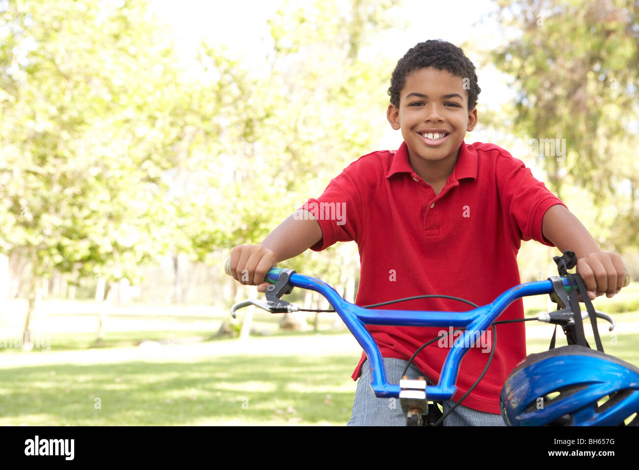 African american boy bike helmet hi-res stock photography and images ...
