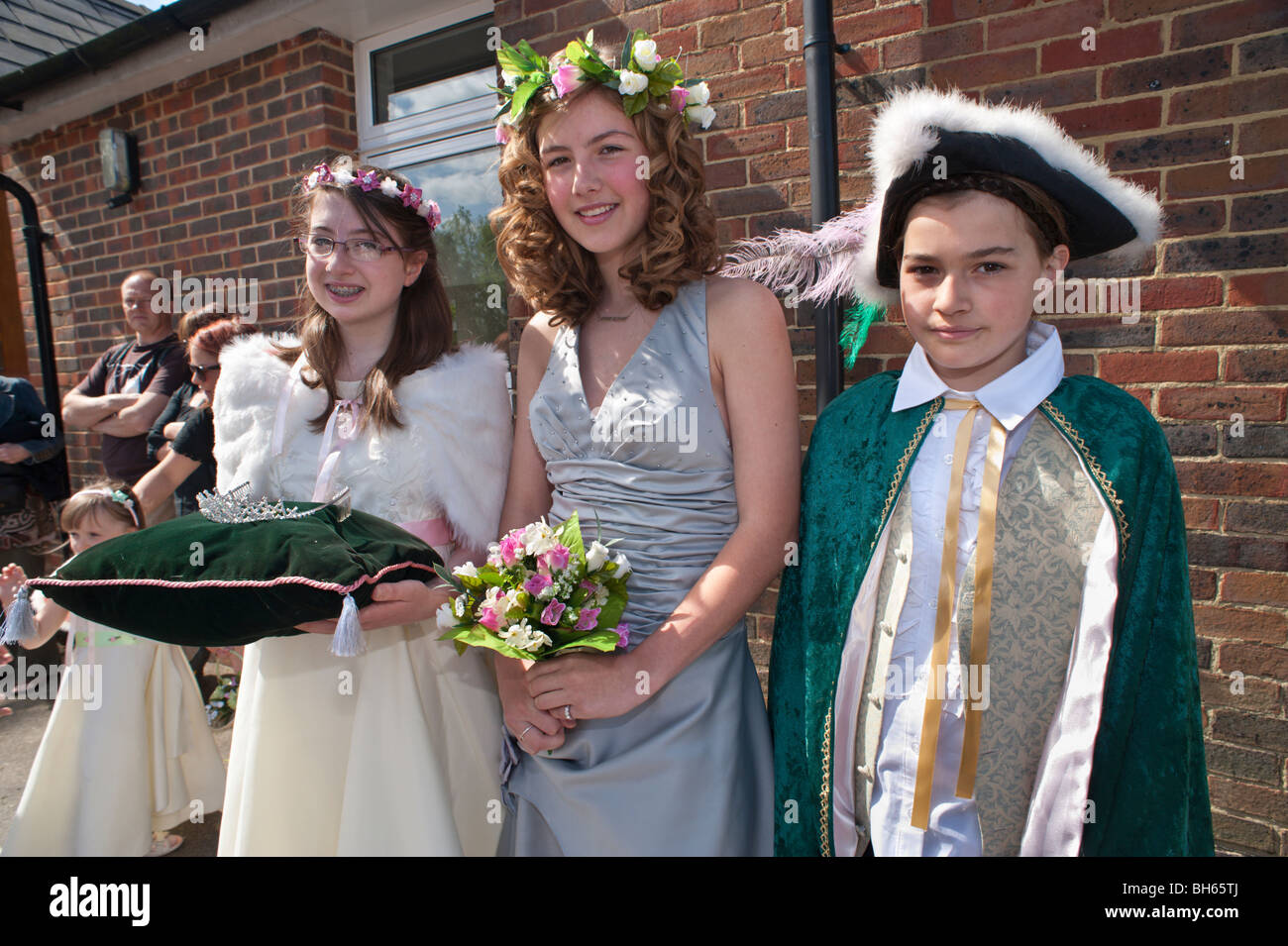 Banstead Village May Fayre - the May Queen with her crown, crown ...