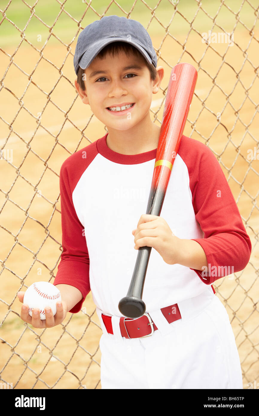 Young Boy Playing Baseball Stock Photo - Alamy